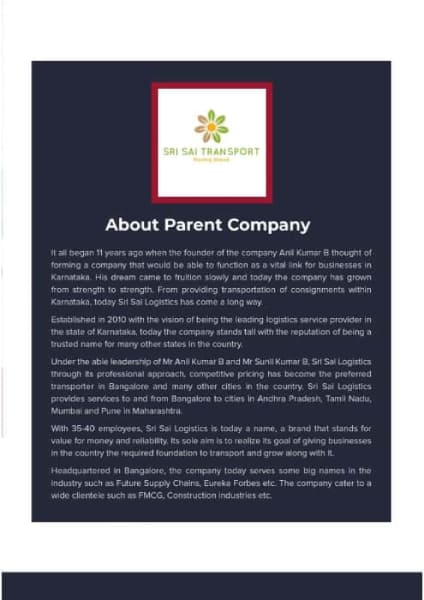 Best Logistics Company Profile Designs | Best in Industry