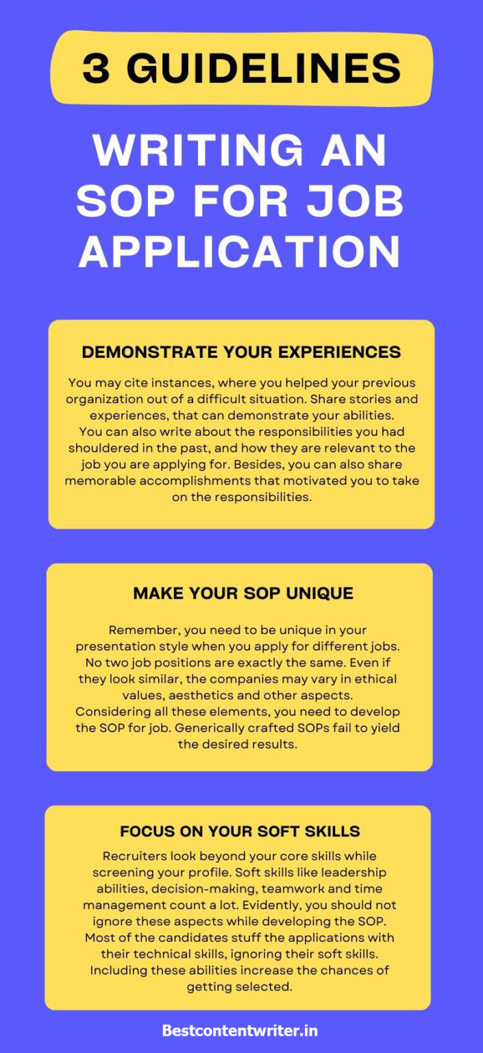 How to Write SOP for Job Applications & Interview - BCW